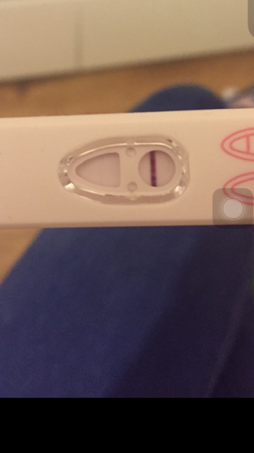 Pregnancy test dye run