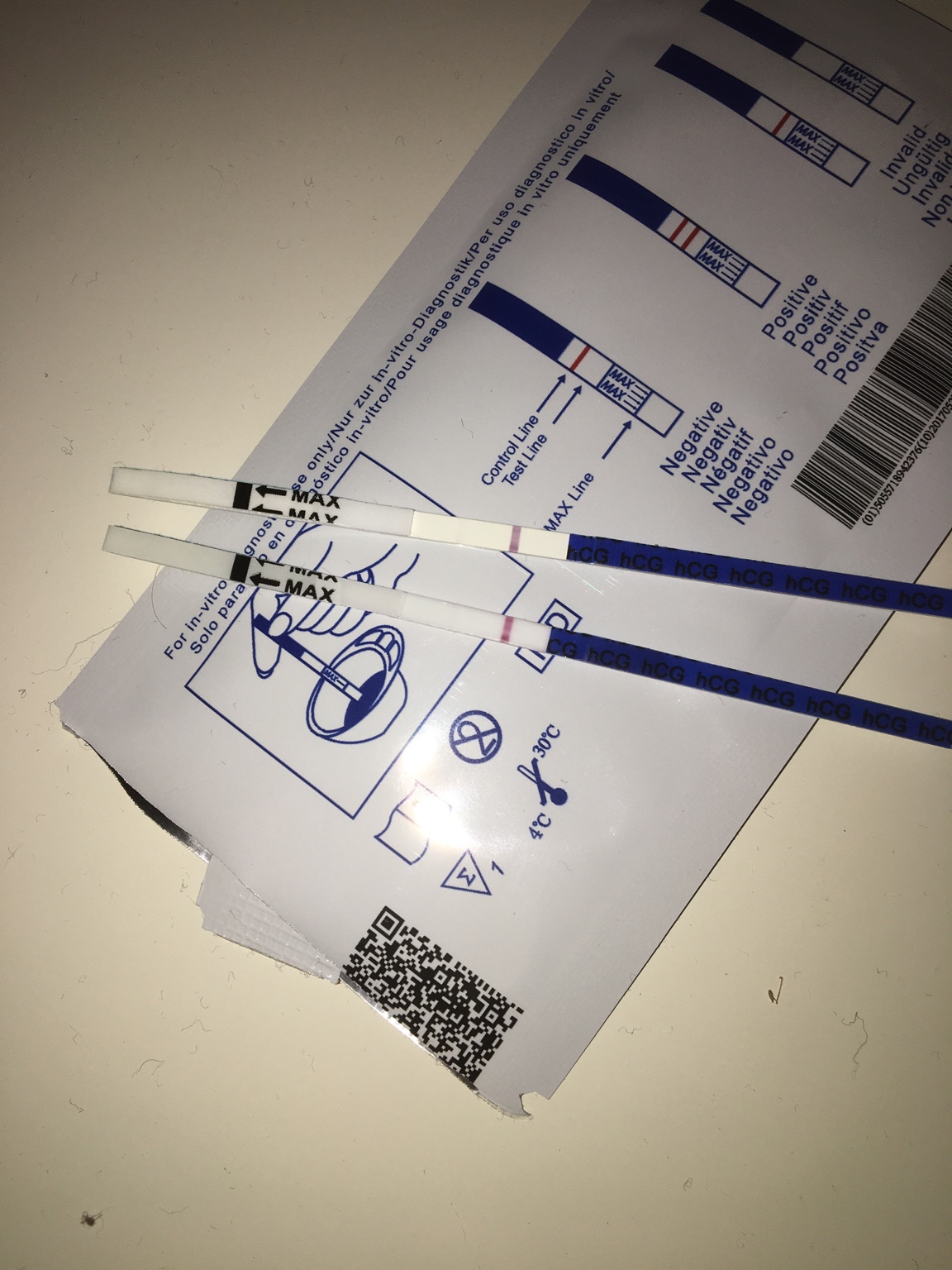 Faint positive?