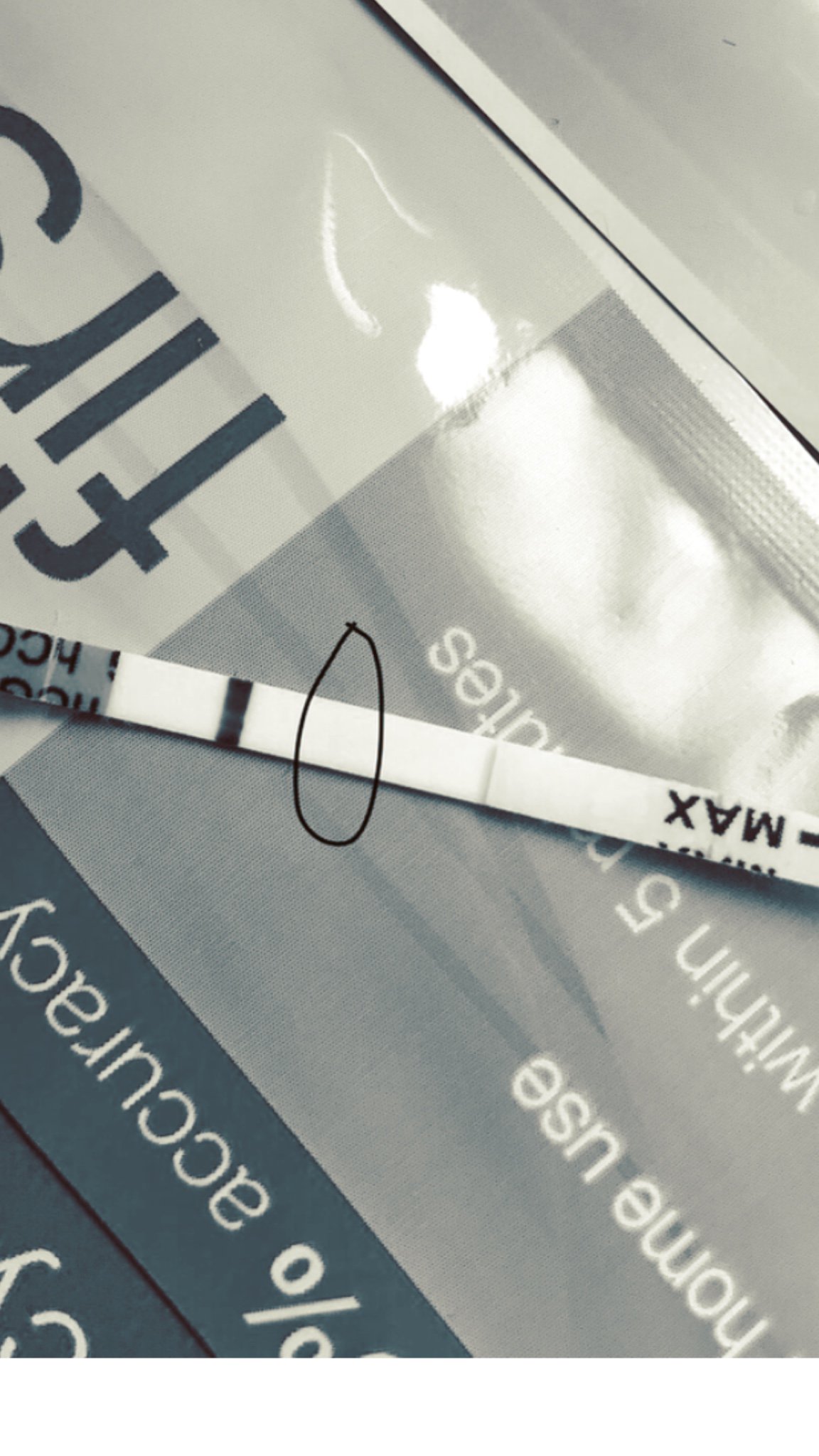 very very very faint line??