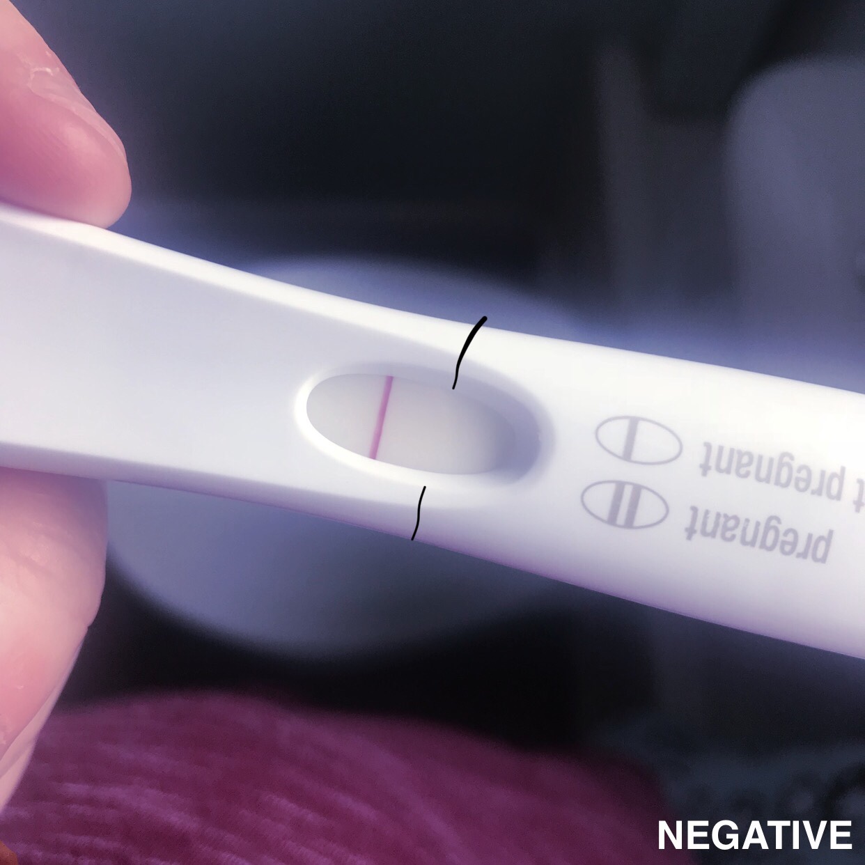 very very very faint line??