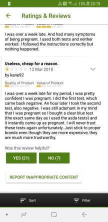 Asda Pregnancy test??