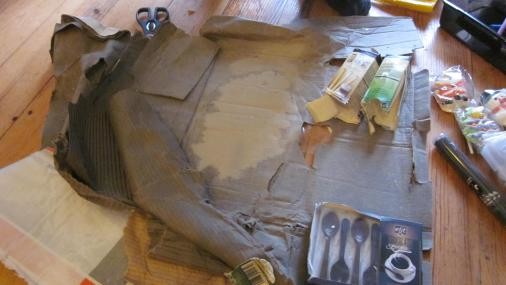 My soaking wet parcel which i got today...