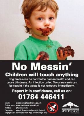 Graphic anti-dog poo poster sparks outrage