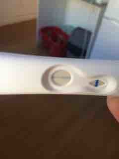 Faint positive line on clear blue early detection