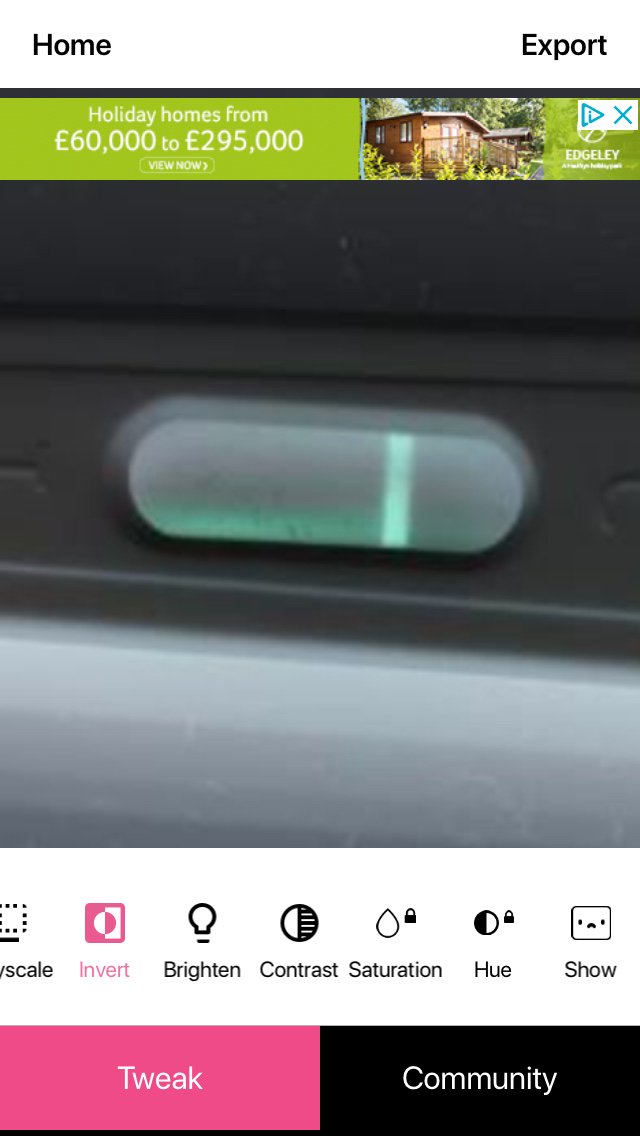 Can anyone see a line?