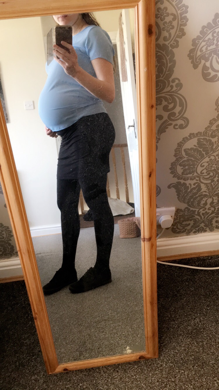 3rd trimester baby bump photos. How big/little is your bump?