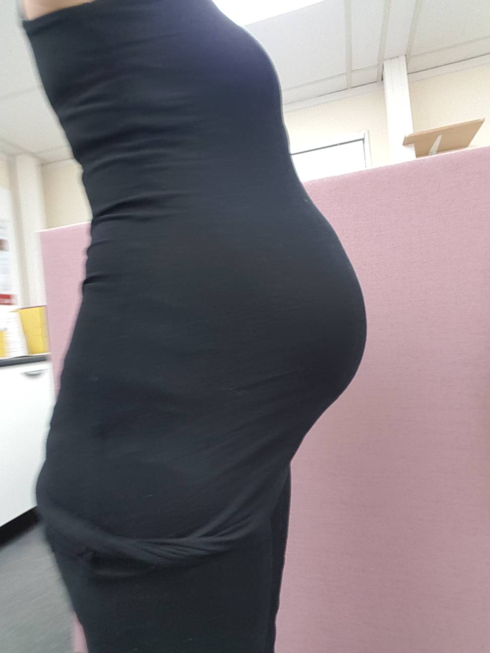 3rd trimester baby bump photos. How big/little is your bump?