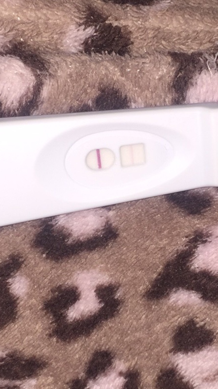 Faint line pregnancy test