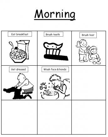 Creating a visual schedule