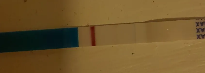 Very faint positive test